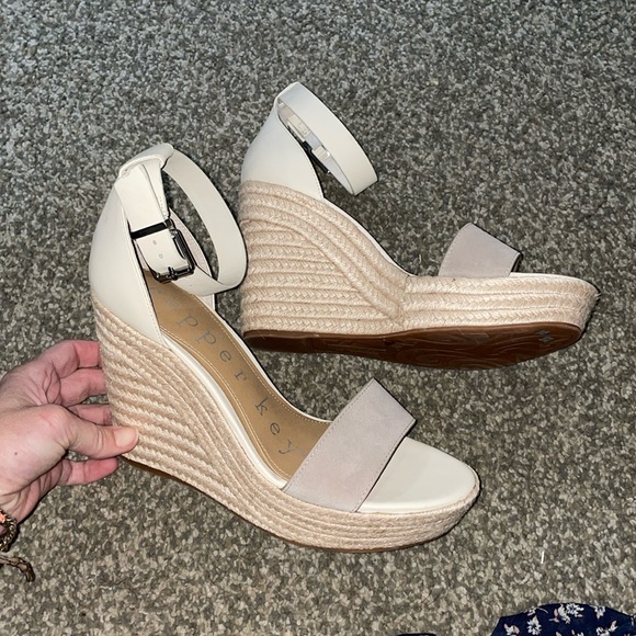 Copper Key | Shoes | Brand New Copper Key Tan And Cream Espadrillas ...